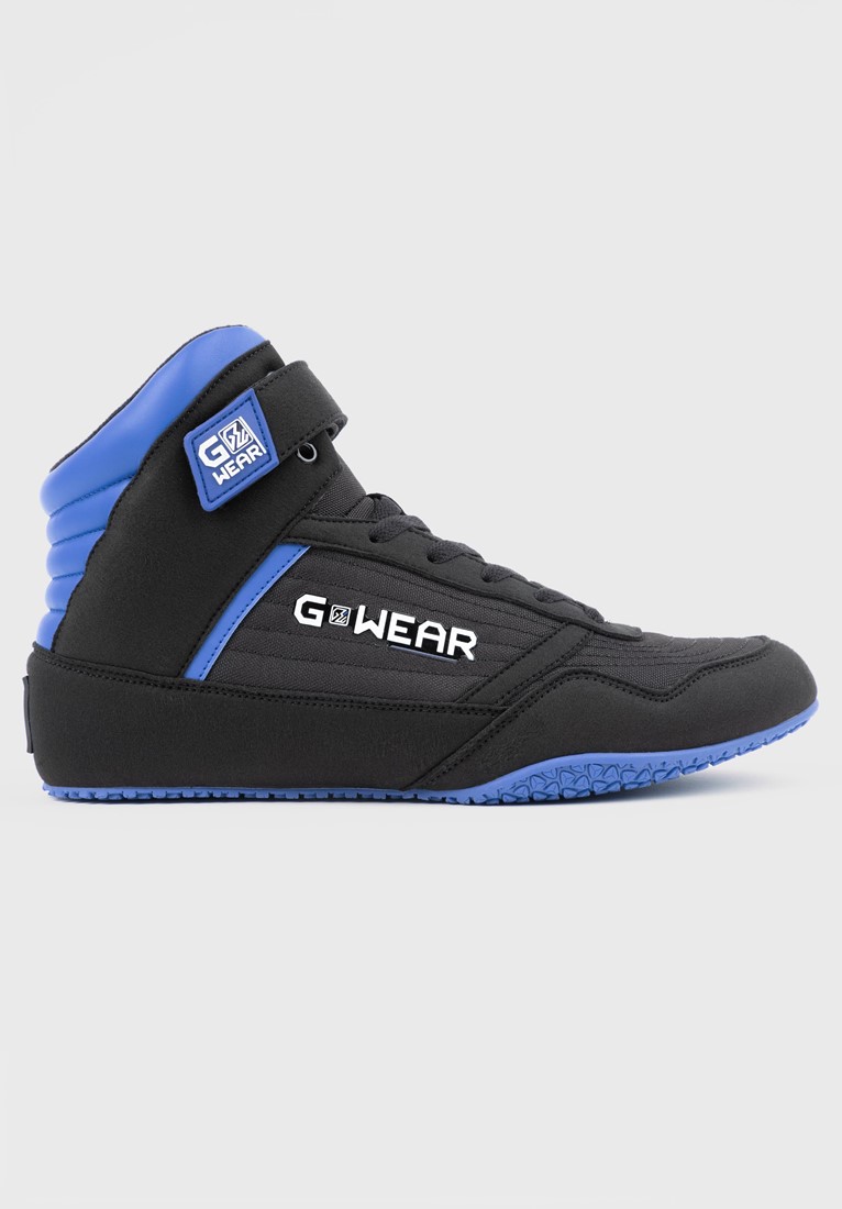 Gwear Scarpe High Tops Classiche - Nero/Blu - EU 36 Gorilla Wear