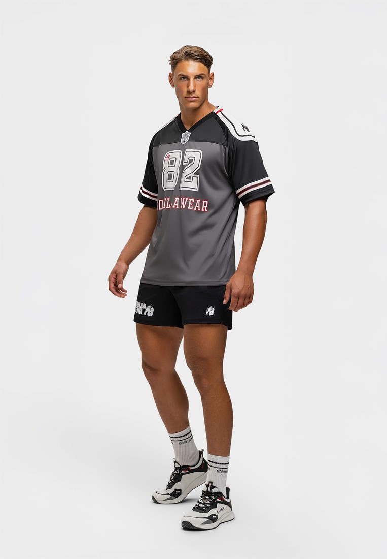 Tyler Jersey De Ftbol Americano - Negro/Blanco - S Gorilla Wear