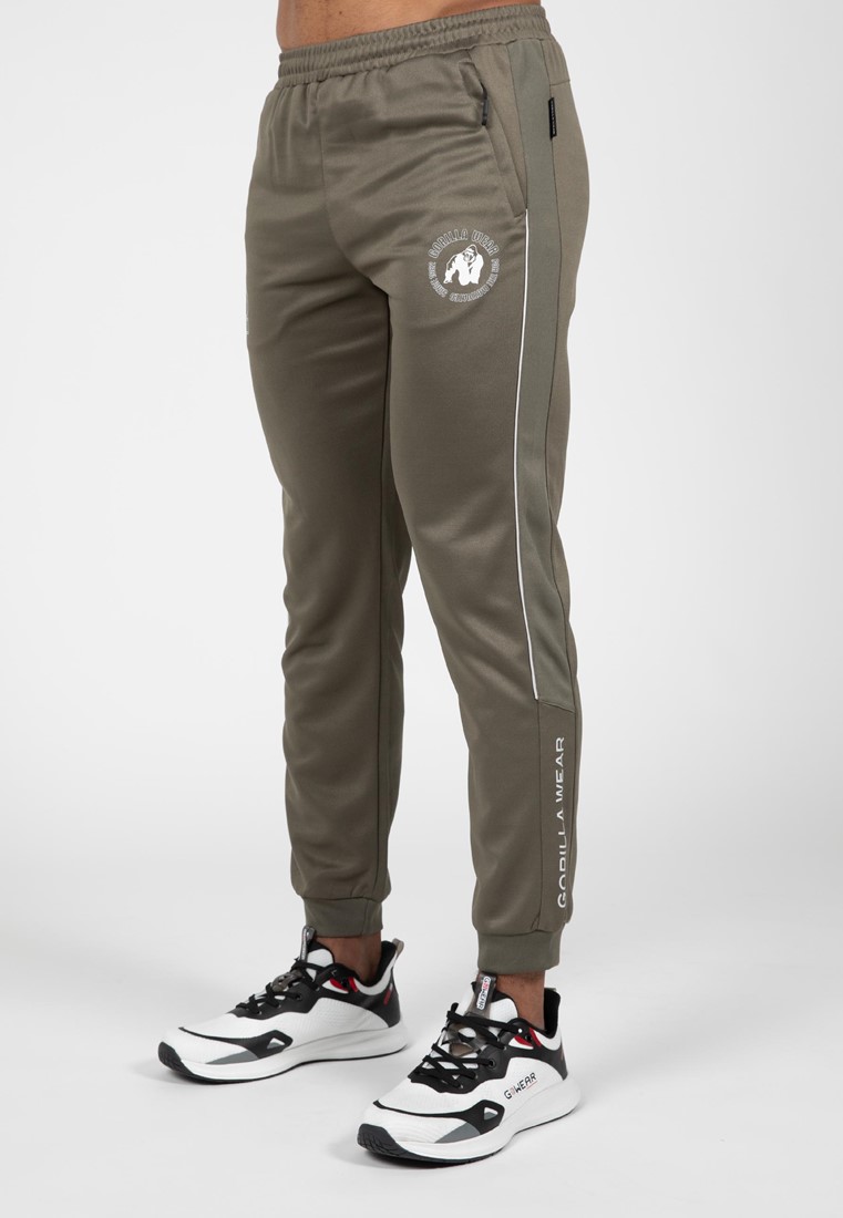 Broxton Track Pants - Army Green - M Gorilla Wear