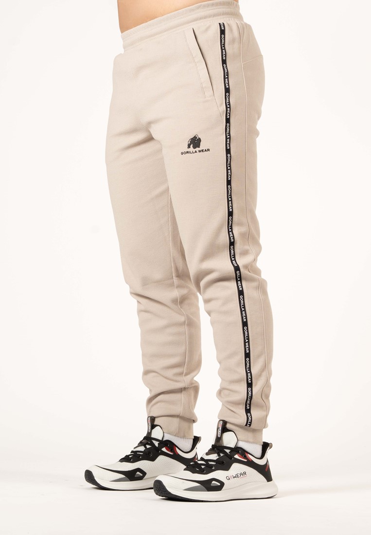 Harvey Track Pants - Beige - S Gorilla Wear