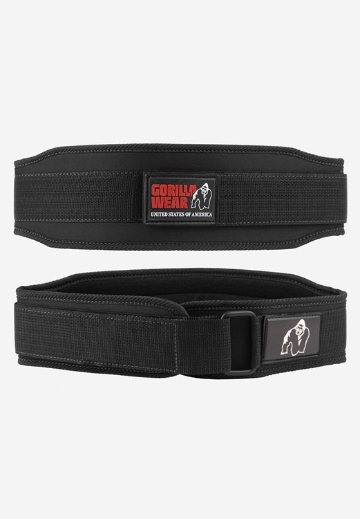 black weightlifting belt